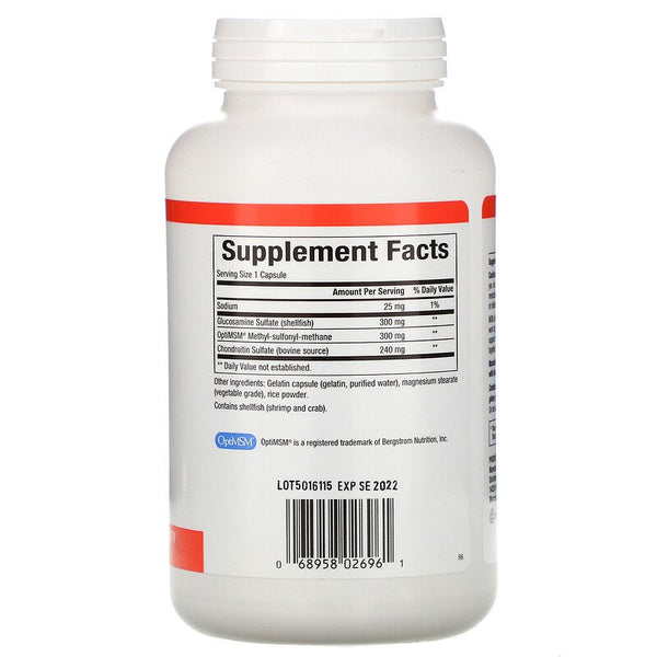 Natural Factors Msm Joint Formula 240caps - Kardish Health Food Centre